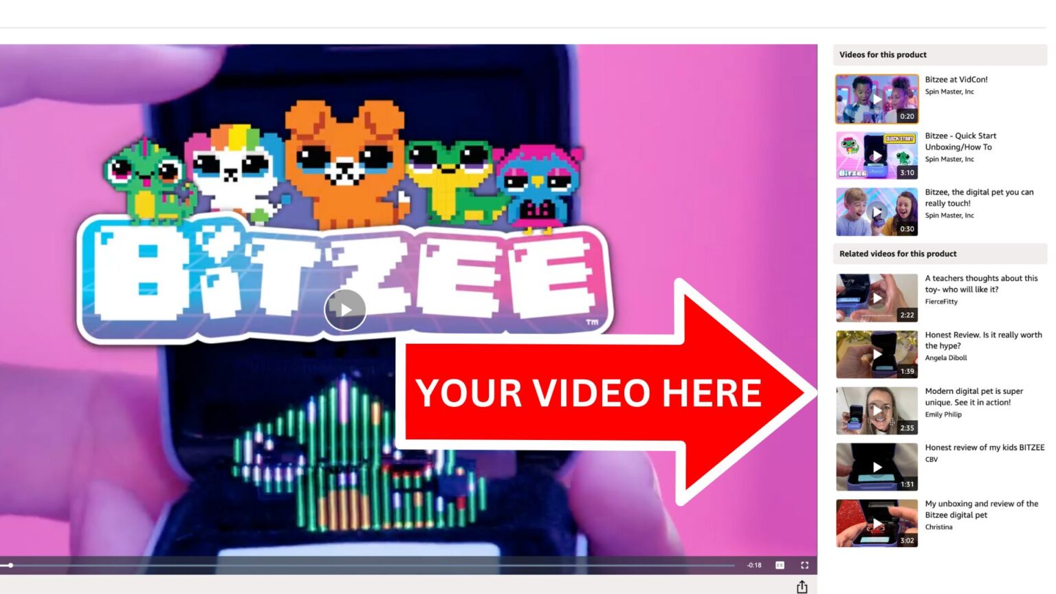 Amazon Influencer Thumbnail and Titles